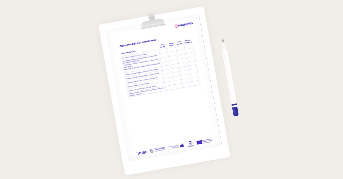 Zelfscan digitale competenties voor zorg en welzijn | Mediawijs