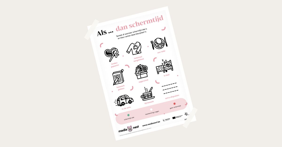 Als ... dan: afspraken maken over schermtijd! | Mediawijs